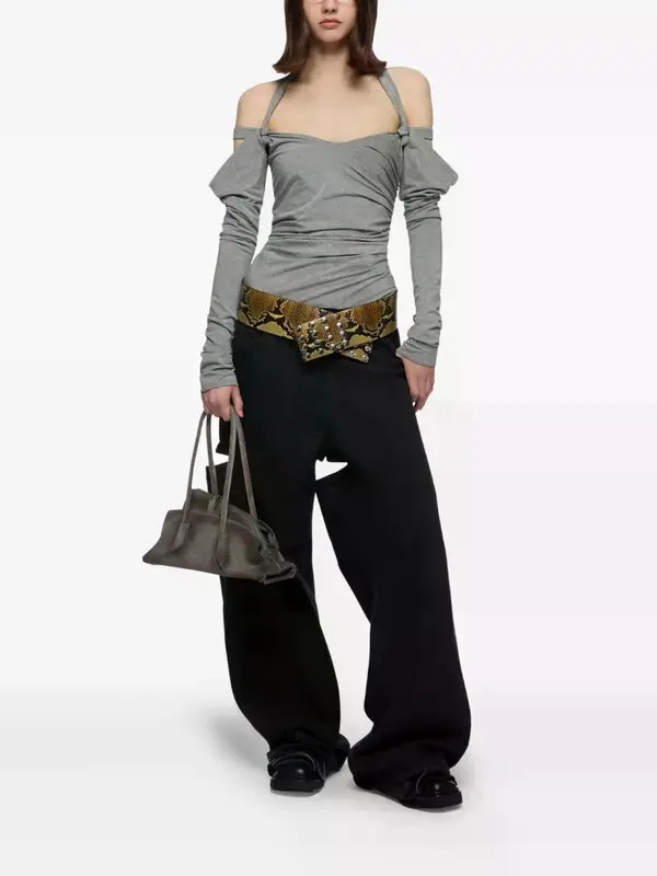 Attico Off-shoulder Draped Top
