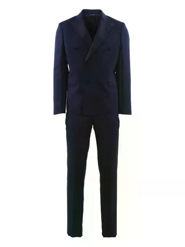 Brian Dales Double-breasted Long-sleeve Suit
