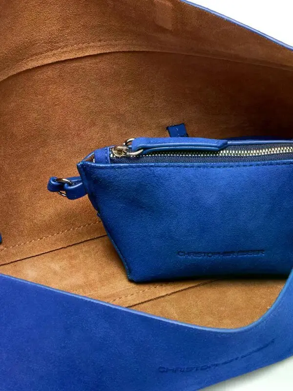 Christopher Esber Gondola Suede Shoulder Bag