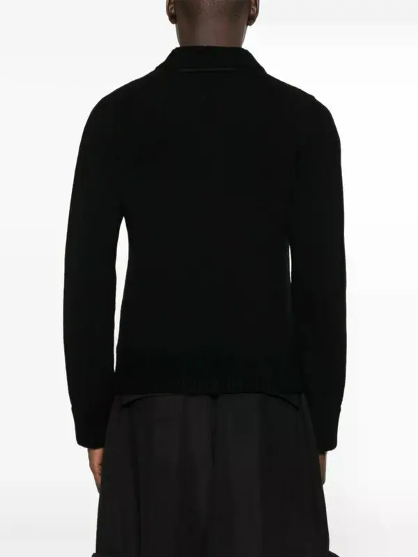 Sacai Polo-neck Wool Sweater