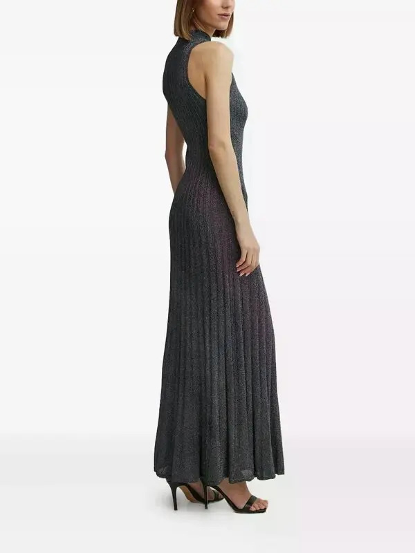 IVY OAK Ribbed High-neck Maxi Dress
