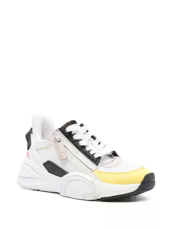 Guess Zip-detail Panelled Sneakers