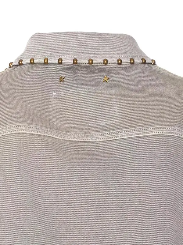 GOLDEN GOOSE Stud-embellished Denim Shirt