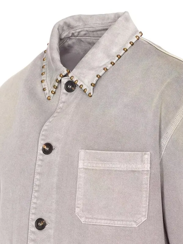 GOLDEN GOOSE Stud-embellished Denim Shirt