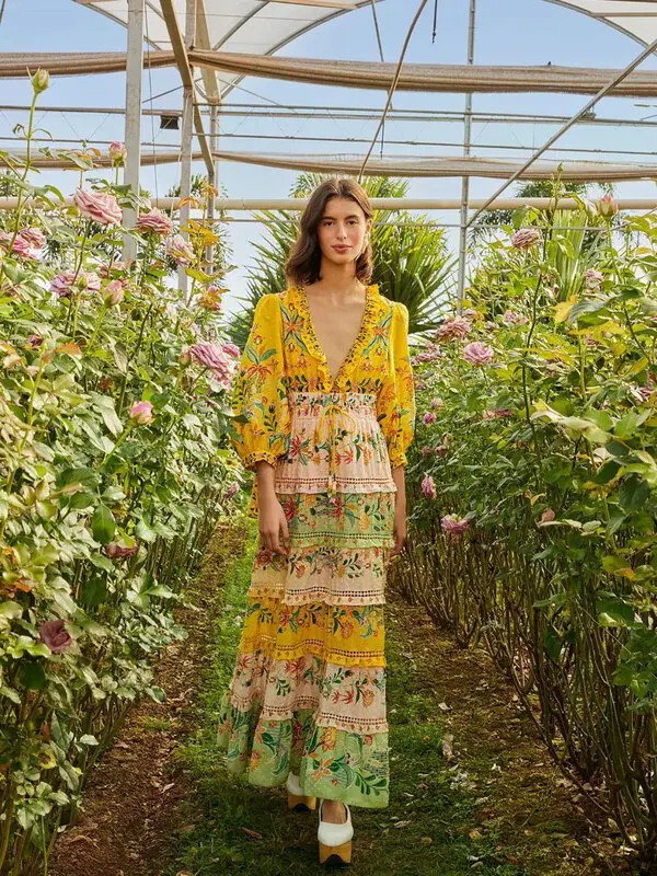 Farm Rio Floral-pattern Maxi Dress