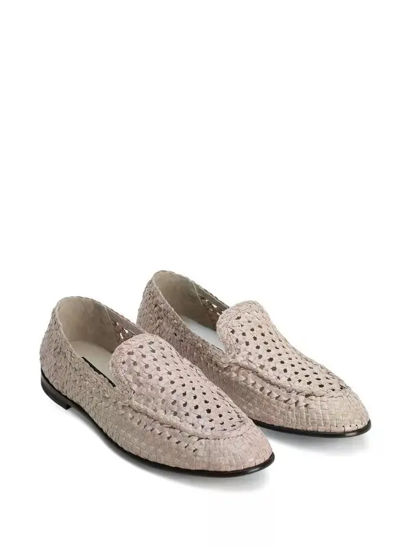 Dolce & Gabbana Woven Leather Loafers