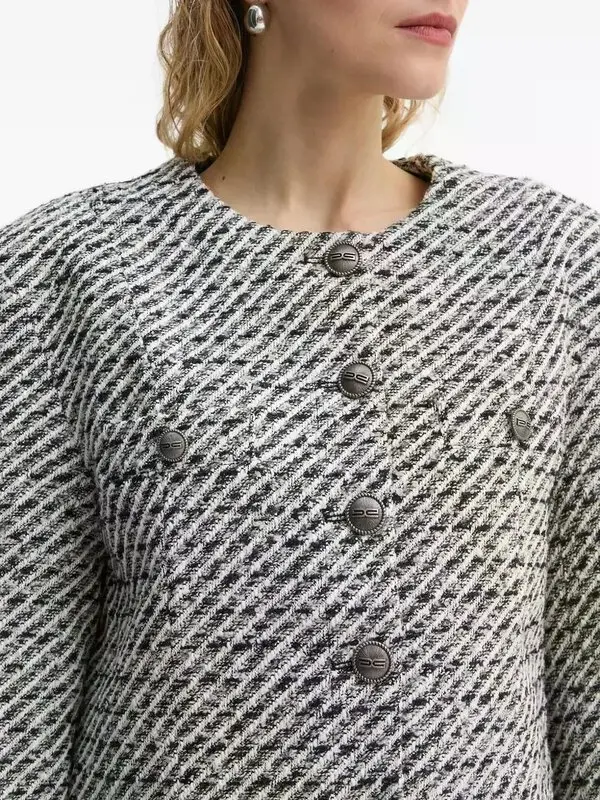 GESTUZ Tweed Button-detailed Jacket