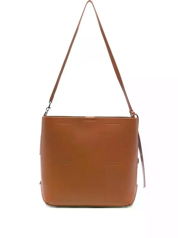 Hogan Leather Shoulder Bag - S003 Brown