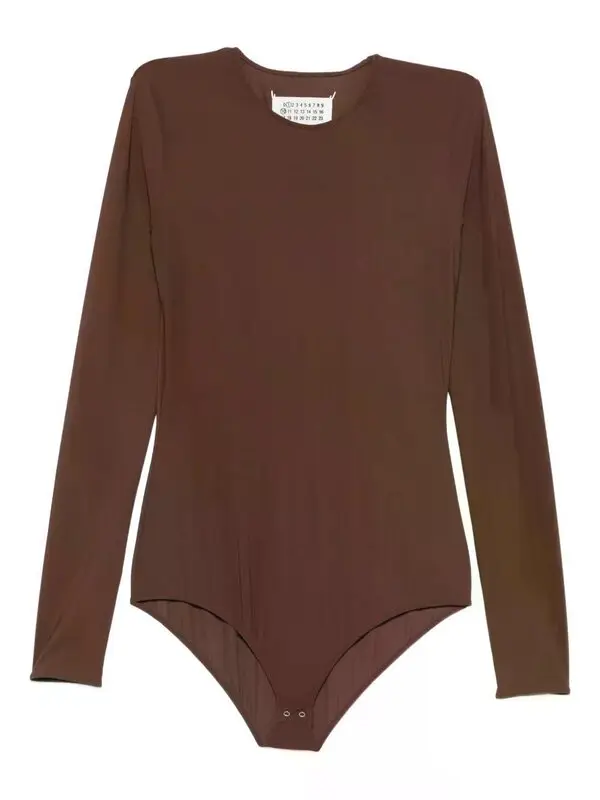 MAISON MARGIELA Long-sleeve Bodysuit - Brown
