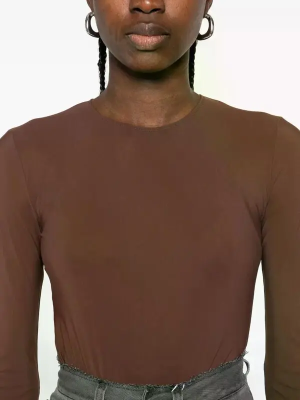 MAISON MARGIELA Long-sleeve Bodysuit - Brown