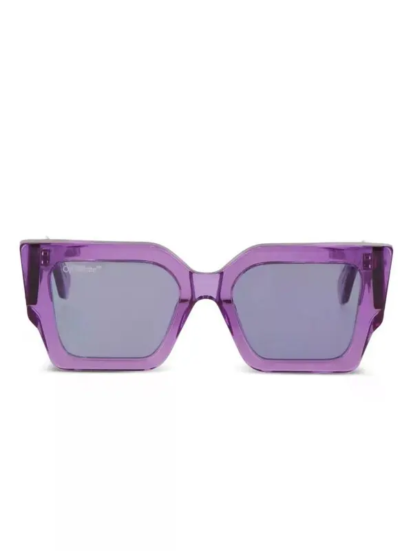 Off-White Arrow-embellished Sunglasses - Purple