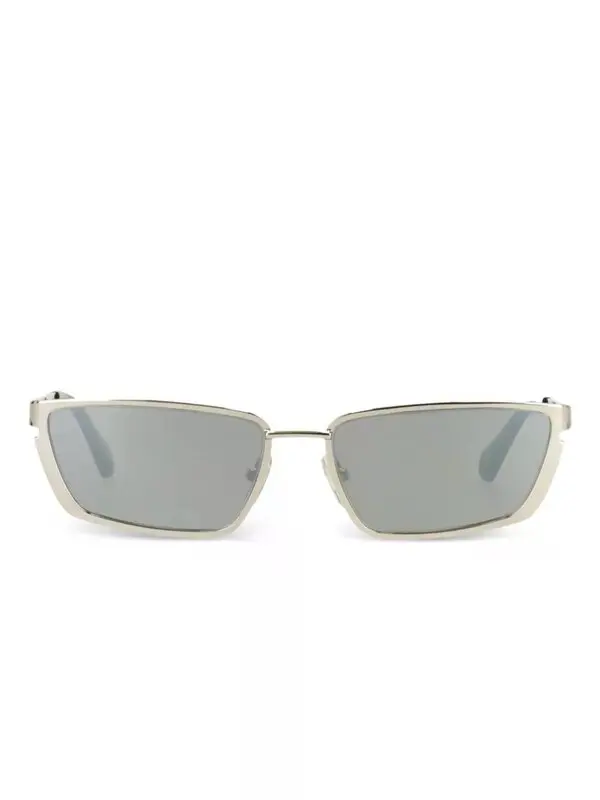 Off-White Metallic Rectangle-frame Sunglasses