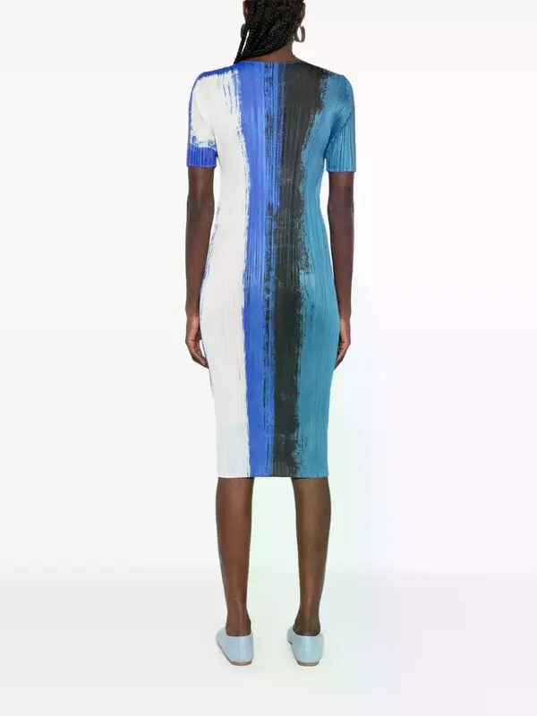 Issey Miyake Jump Pleated Midi Dress