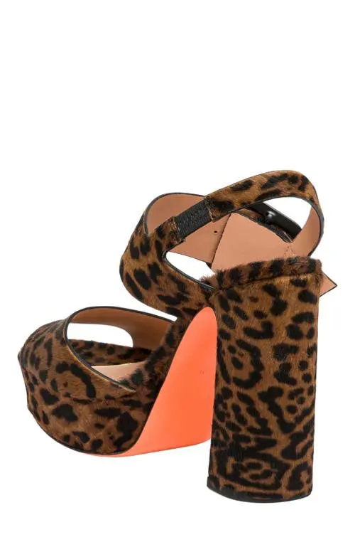 Santoni Animal-print Cavallino Sandals - Brown