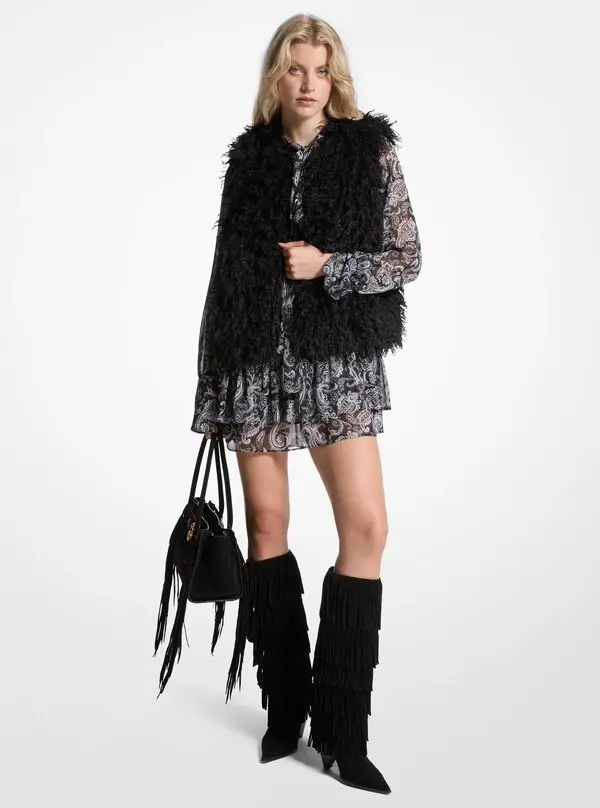 Michael Kors Faux Shearling Vest