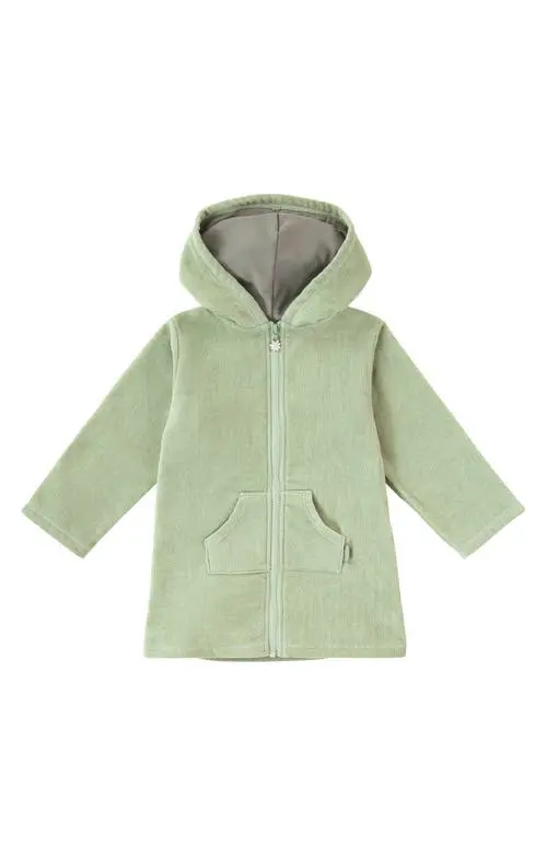 UV SKINZ Hooded Terry Beach Cover-up - Frosty Green