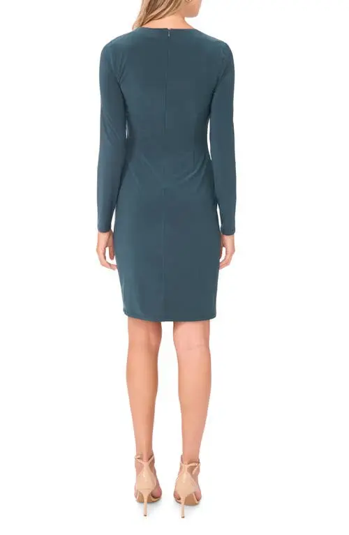 Vince Camuto Ruched Asymmetric Long Sleeve Dress