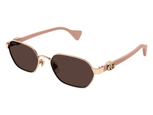 Gucci Full Rim Sunglasses - Gold Pink Violet (gg1593s/003/fr)