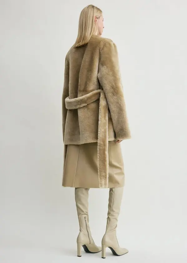 TOTEME Shearling Jacket - Rye