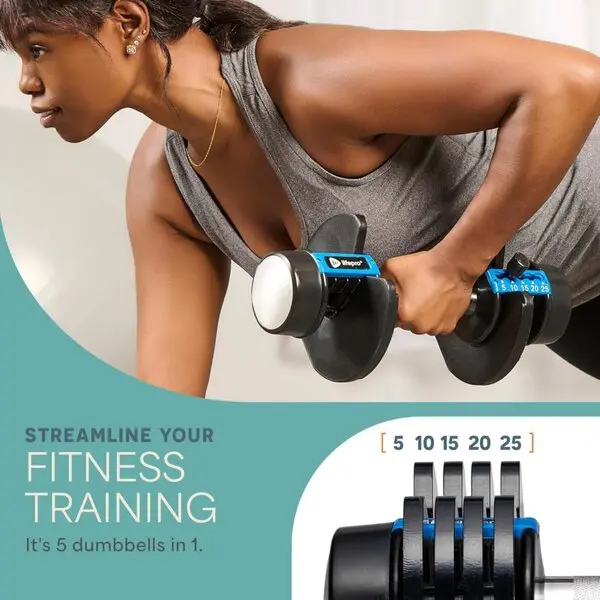 LIFEPRO 25lbs Adjustable Dumbbells