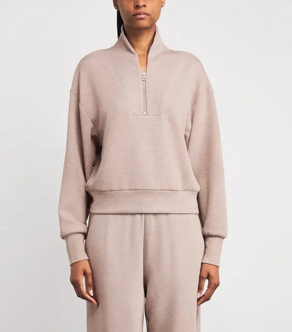 Varley Davidson Quarter-zip Sweatshirt - Brown