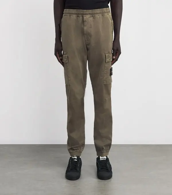 Stone Island Cotton-blend Cargo Trousers