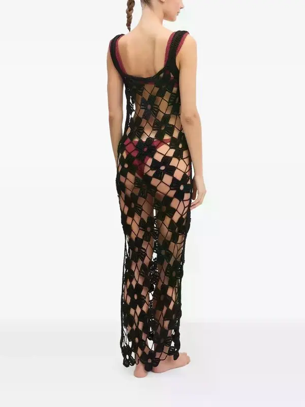 PARAMIDONNA Michelle Crochet Maxi Beach Dress