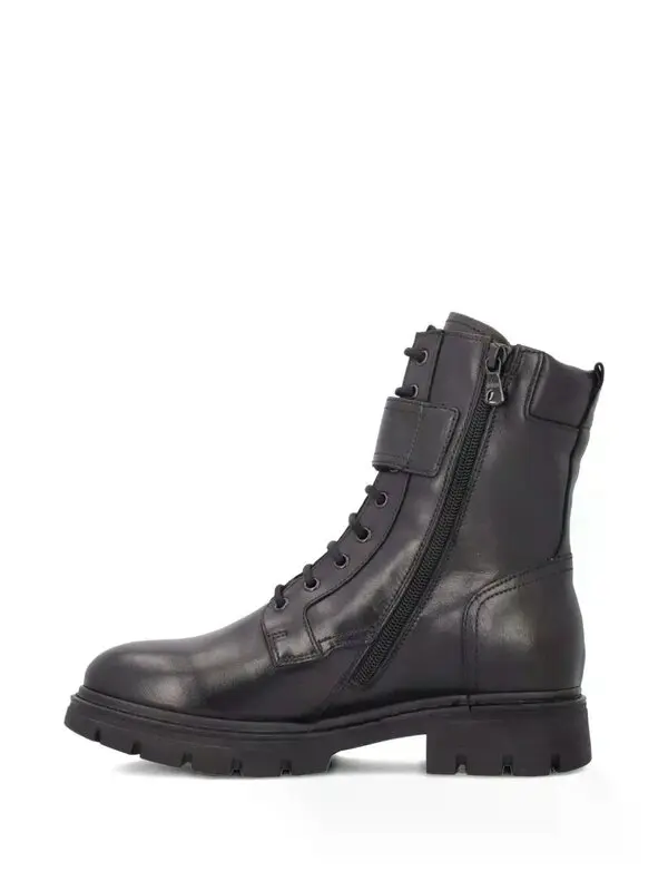NEROGIARDINI Buckled Lace-up Combat Boots