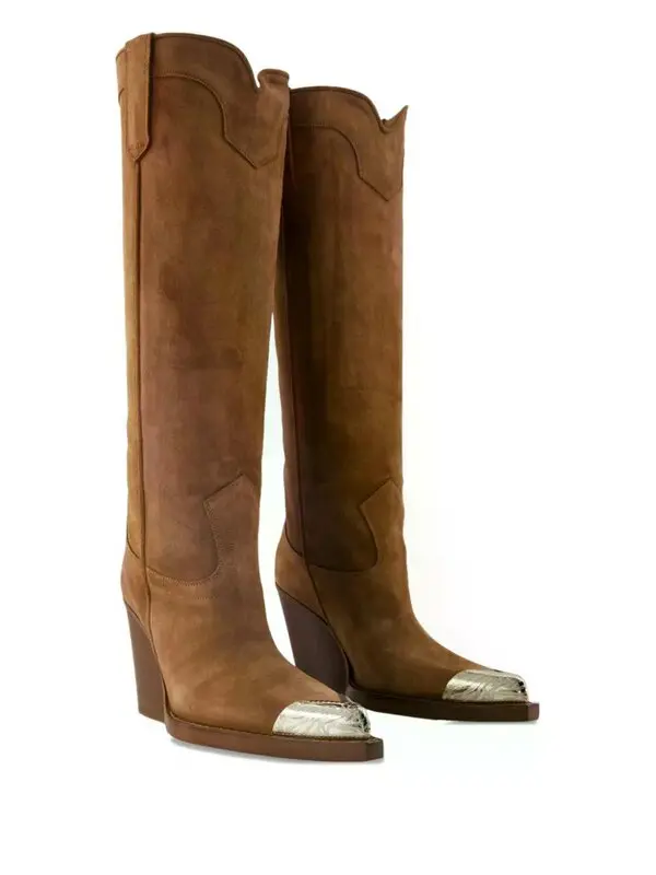 Paris Texas El Dorado Metallic-toe Cowboy Boots