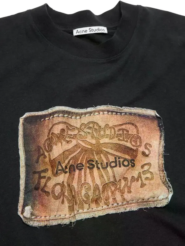 Acne Studios Graphic-detail Organic-cotton T-shirt