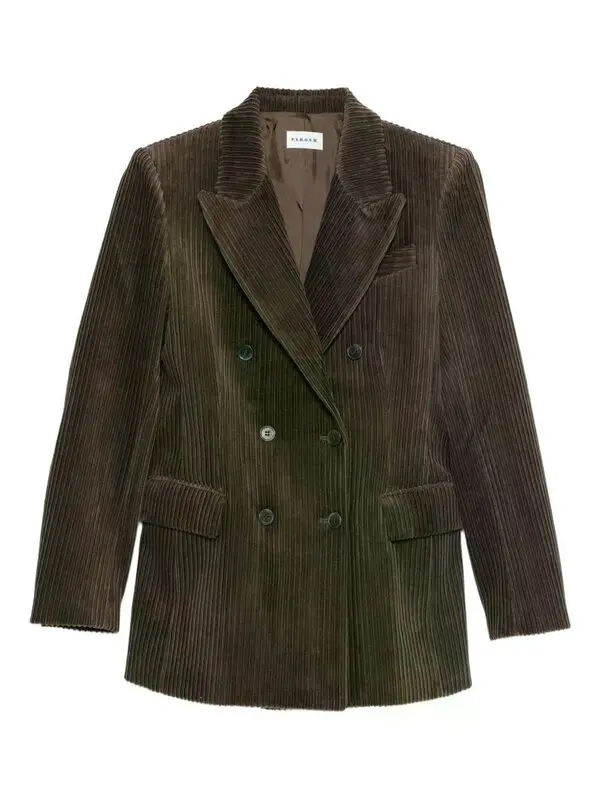 P.a.r.o.s.h Double-breasted Corduroy Blazer