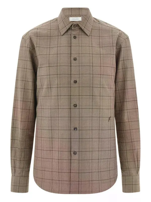 FERRAGAMO Checked Button-fastening Shirt
