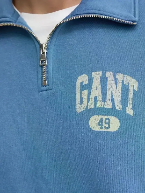 Gant Logo-print Half-zip Sweatshirt
