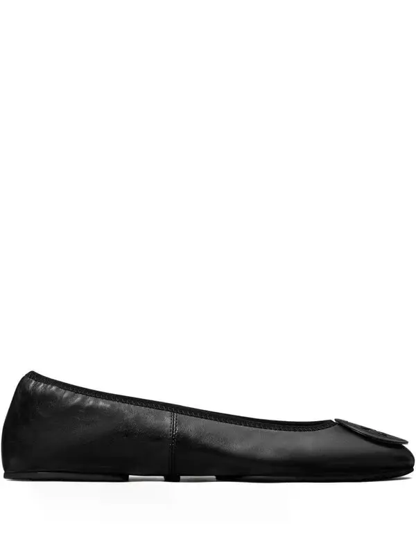 Tory Burch Reva Travel Ballet Flats - Black