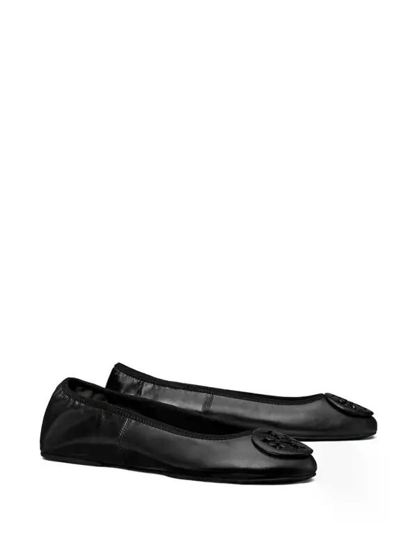 Tory Burch Reva Travel Ballet Flats - Black