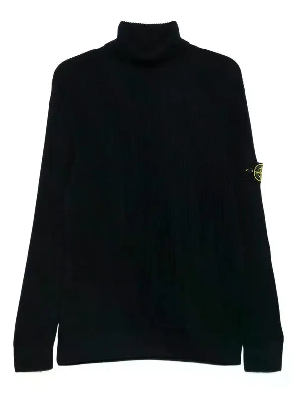 Stone Island Ribbed Turtleneck Sweater