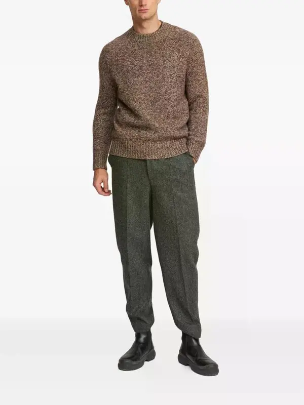 YVES SALOMON Thick-knit Crew-neck Sweater