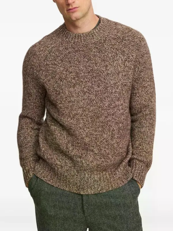 YVES SALOMON Thick-knit Crew-neck Sweater