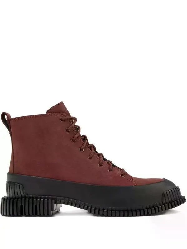 Camper 33mm Pix Lace-up Boots - Red