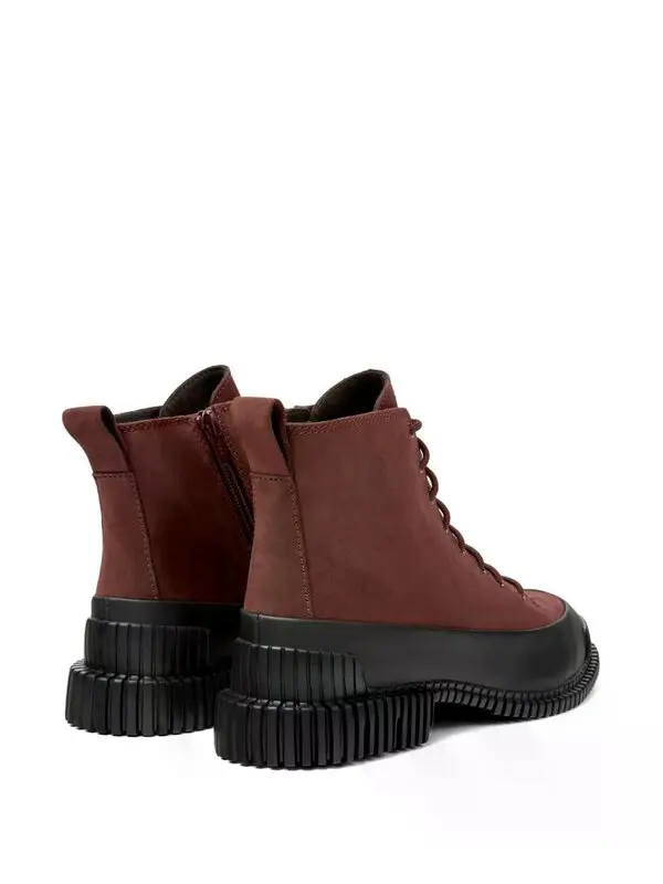 Camper 33mm Pix Lace-up Boots - Red