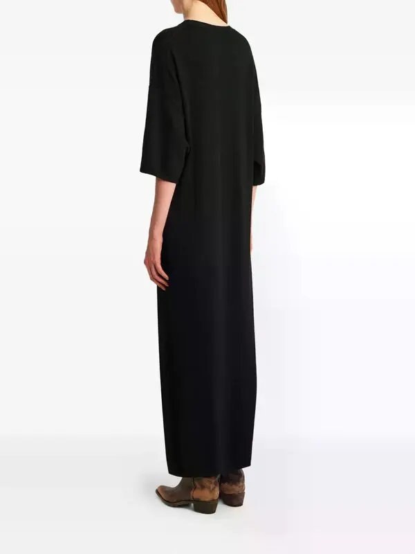 Khaite Crew-neck Maxi Dress