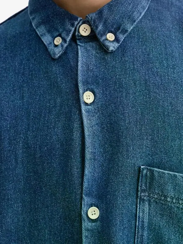 WON HUNDRED Denim Button-down Shirt