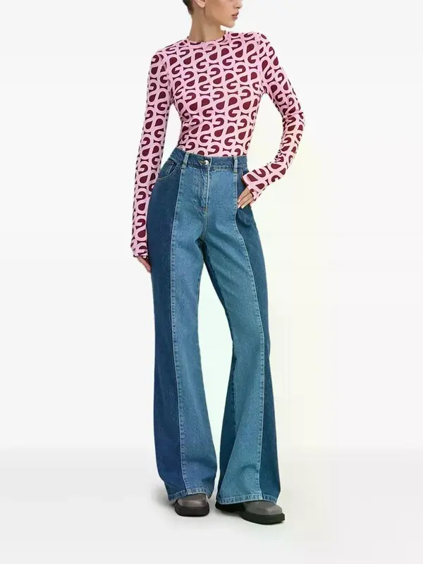 Stine Goya Two-tone High-rise Jeans