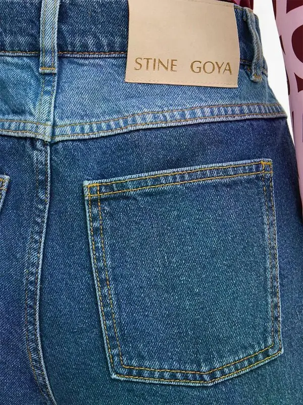 Stine Goya Two-tone High-rise Jeans