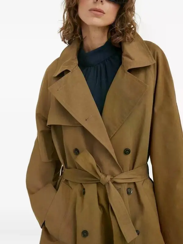LOVECHILD Carrie Belted Double-breasted Trench Coat