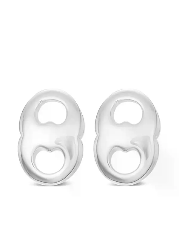 Tory Burch Gemini Link Stud Earrings - Silver