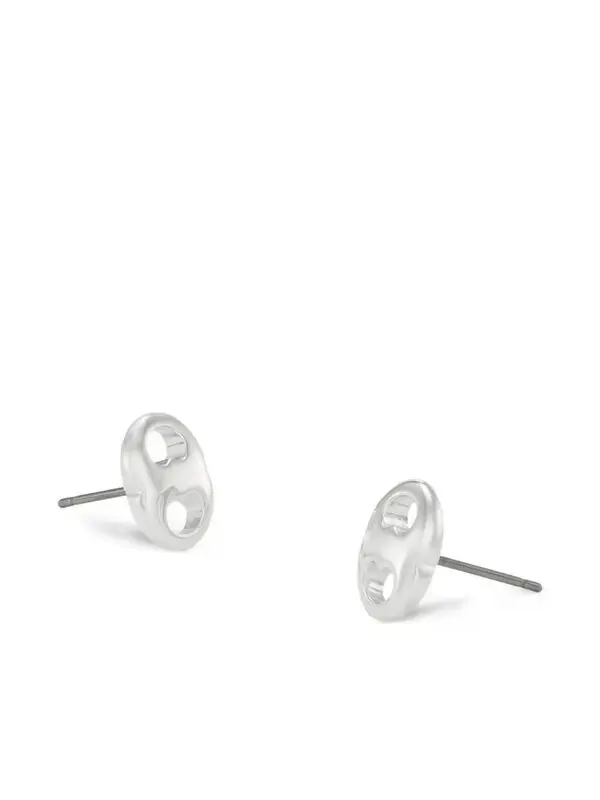 Tory Burch Gemini Link Stud Earrings - Silver