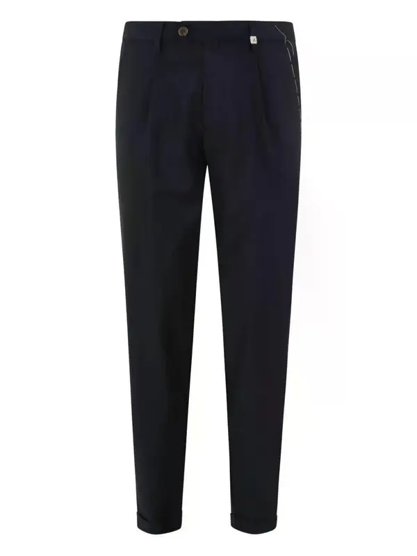 MYTHS Pleated Cotton-cashmere Blend Trousers