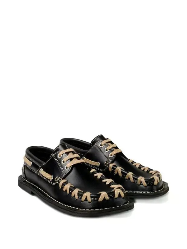 Camper Eki Leather Lace-up Boat Shoes