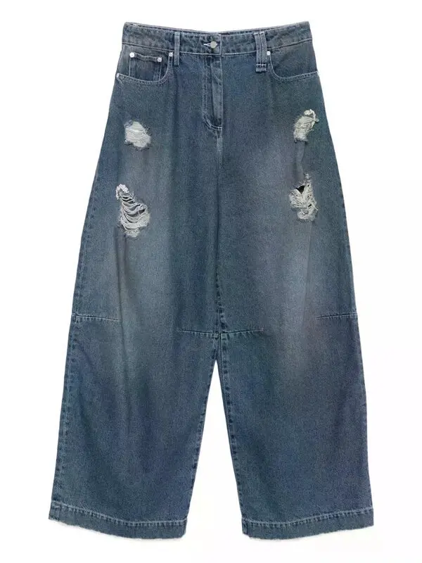 Simone Rocha Distressed Puddle Jeans